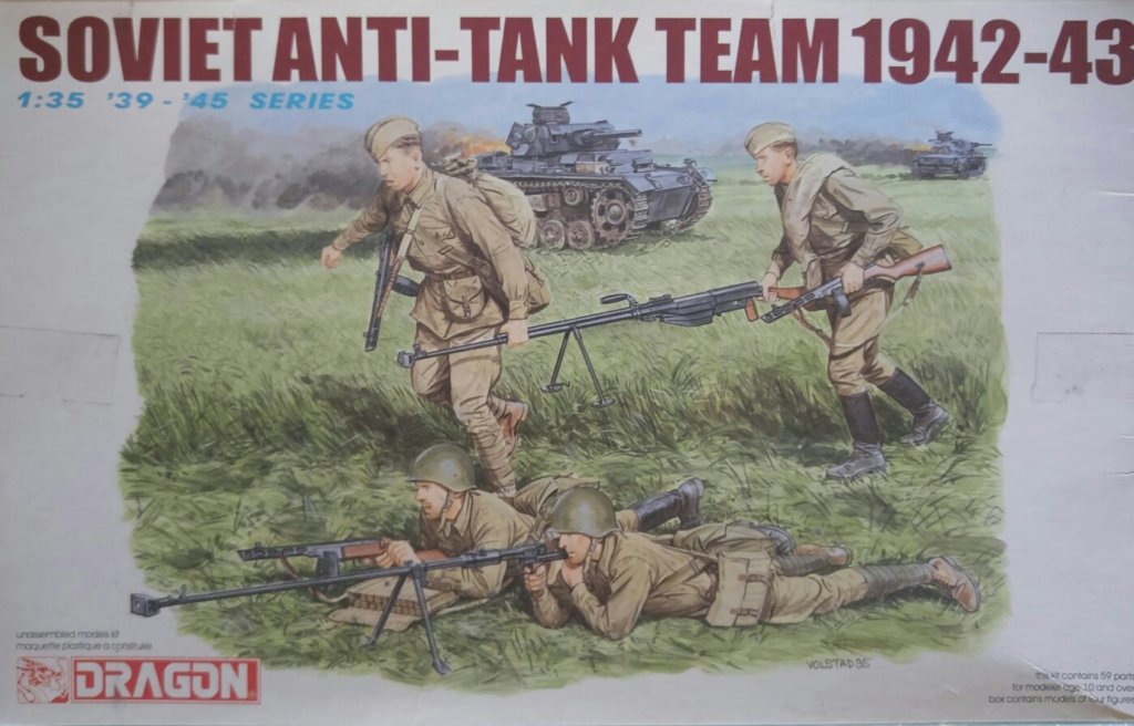Dragon 6049 Soviet Anti-Tank Team 1942-43 - Dutchmodelshop.nl