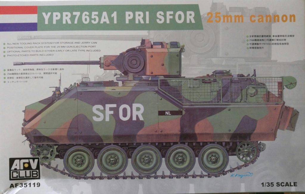 AFV Club AF 35119 YPR 765 A1 PRI SFOR 25mm canon - Dutchmodelshop.nl